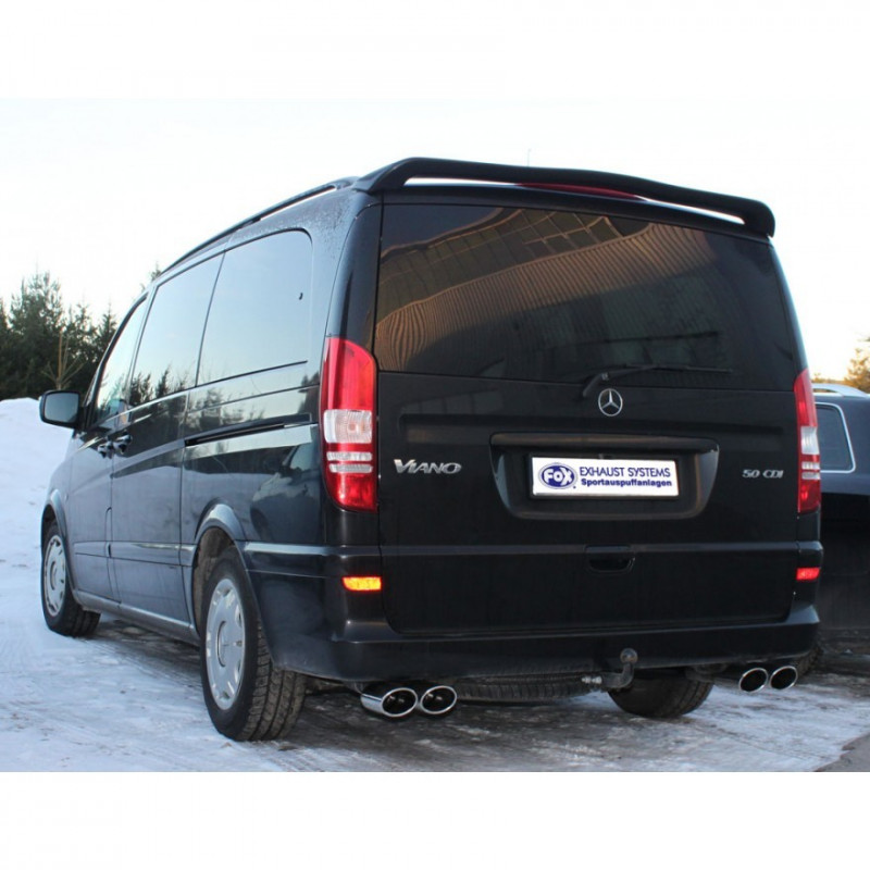Silent rear duplex stainless steel 2x115x85mm type 32 for MERCEDES VITO ...
