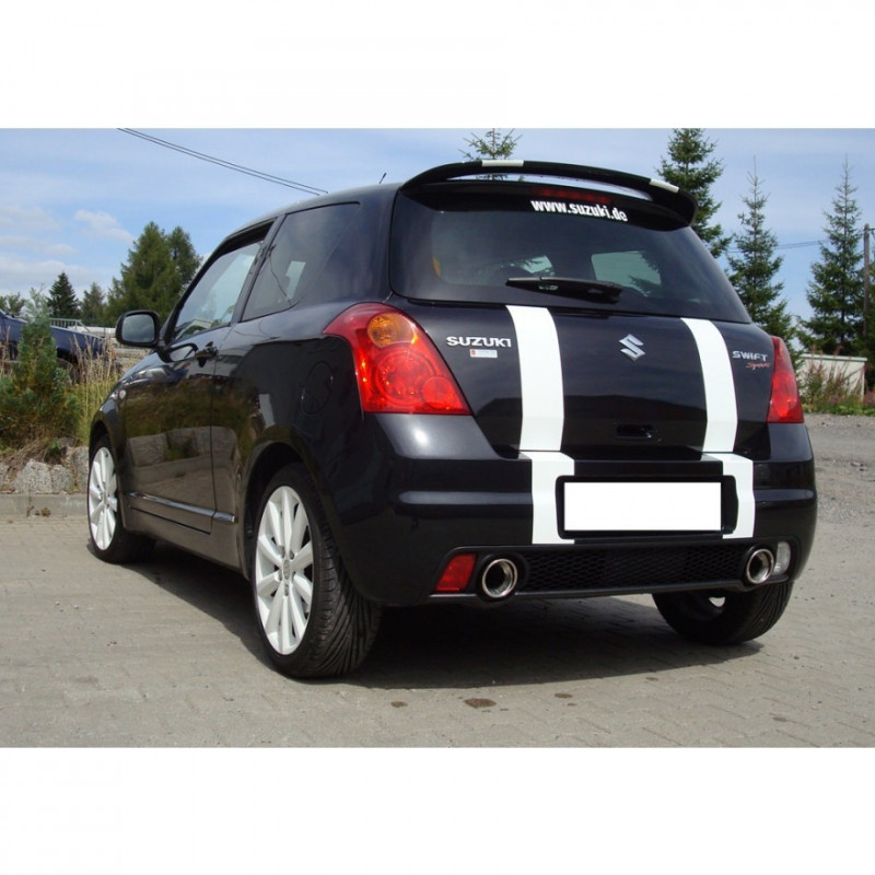 Silent rear duplex stainless steel 1x100mm type 17 for SUZUKI SWIFT ...